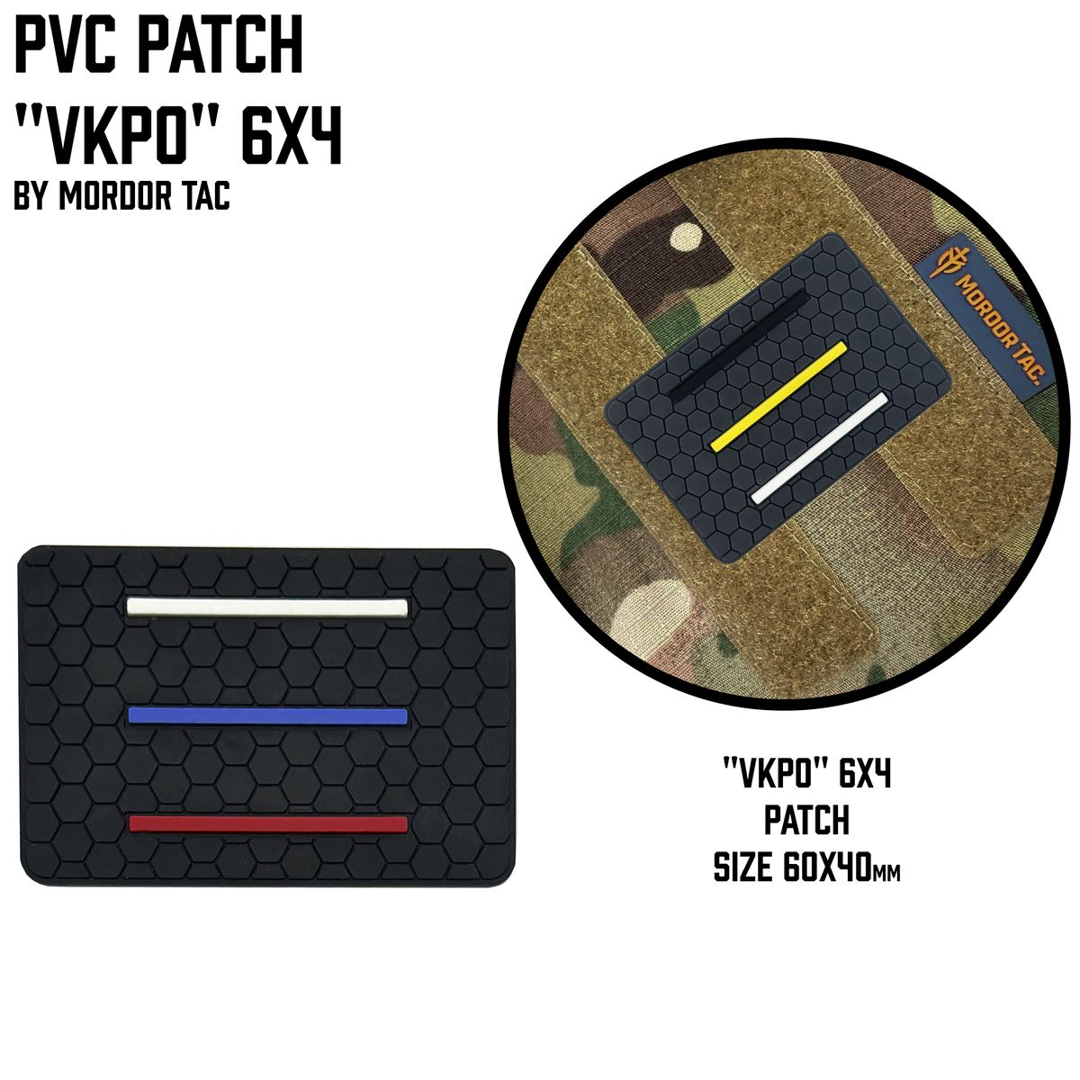 PVC patch 6x4 | Grey-shop