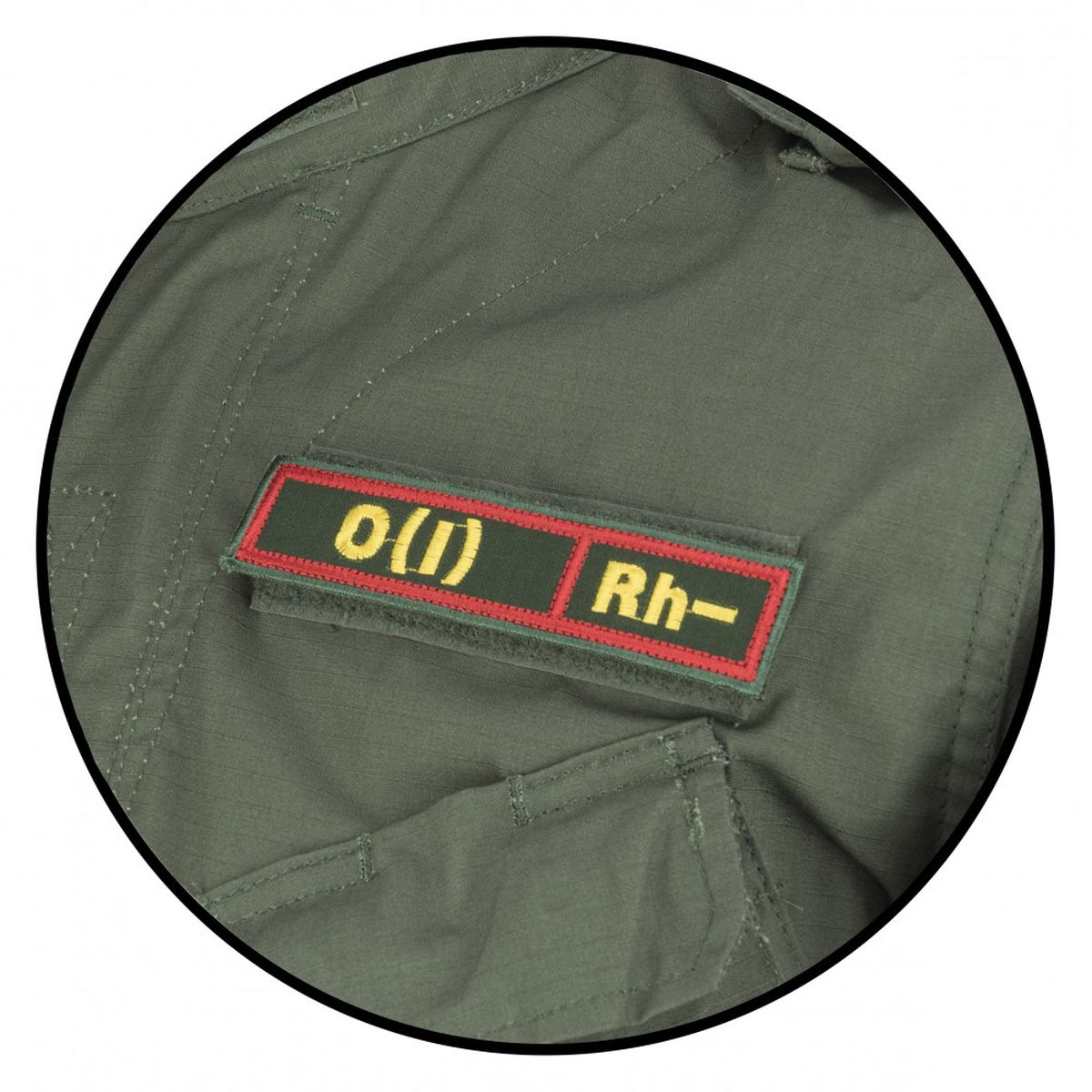 VKBO Blood Type Embroidered Patch | Grey-shop