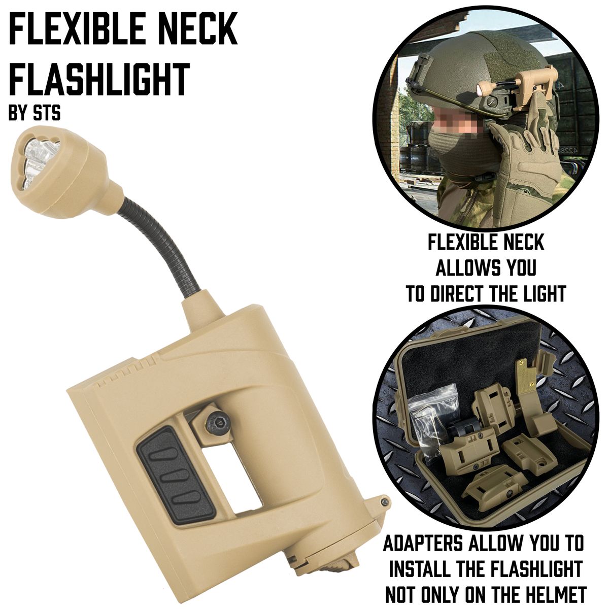 Flexible Neck Flashlight