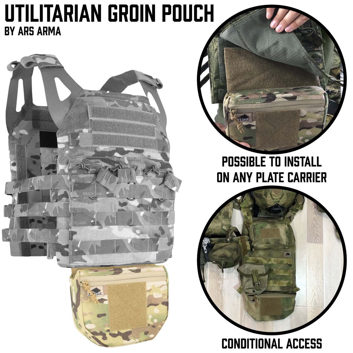 Utility Groin Pad Ars Arma | Grey-shop