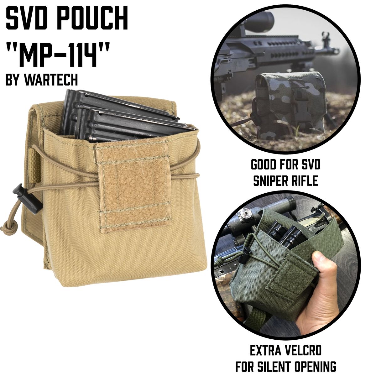 SVD Pouch Wartech MP-114 | Grey-shop