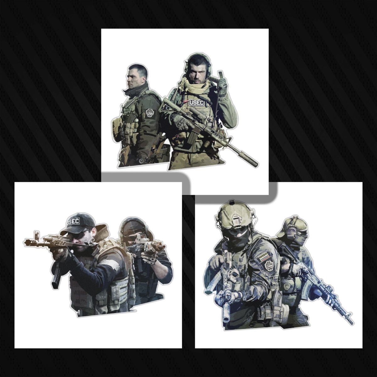 3D стикеры Двойка ЧВК | Escape from Tarkov merch store