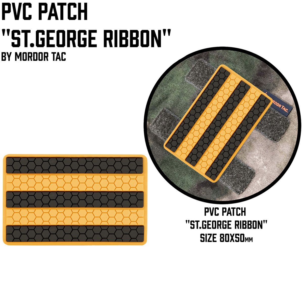 PVC Patch St. George's Ribbon | Grey-shop