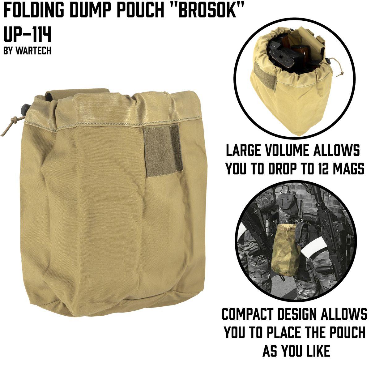 Dump Pouch Roll UP-114 | Grey-shop