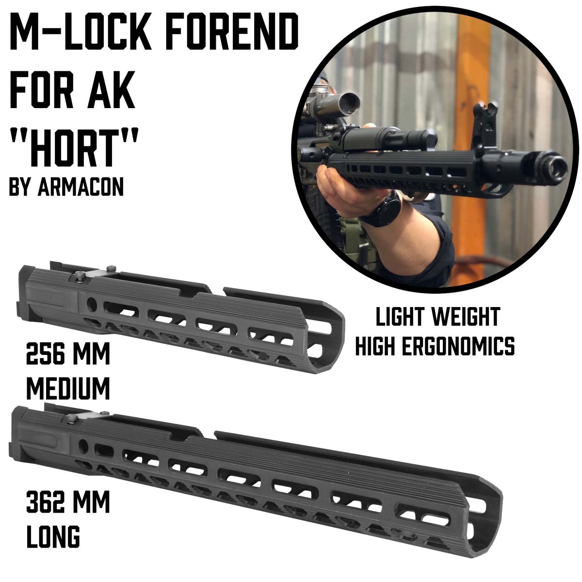 M-Lock Forend for AK Hort | Grey-shop