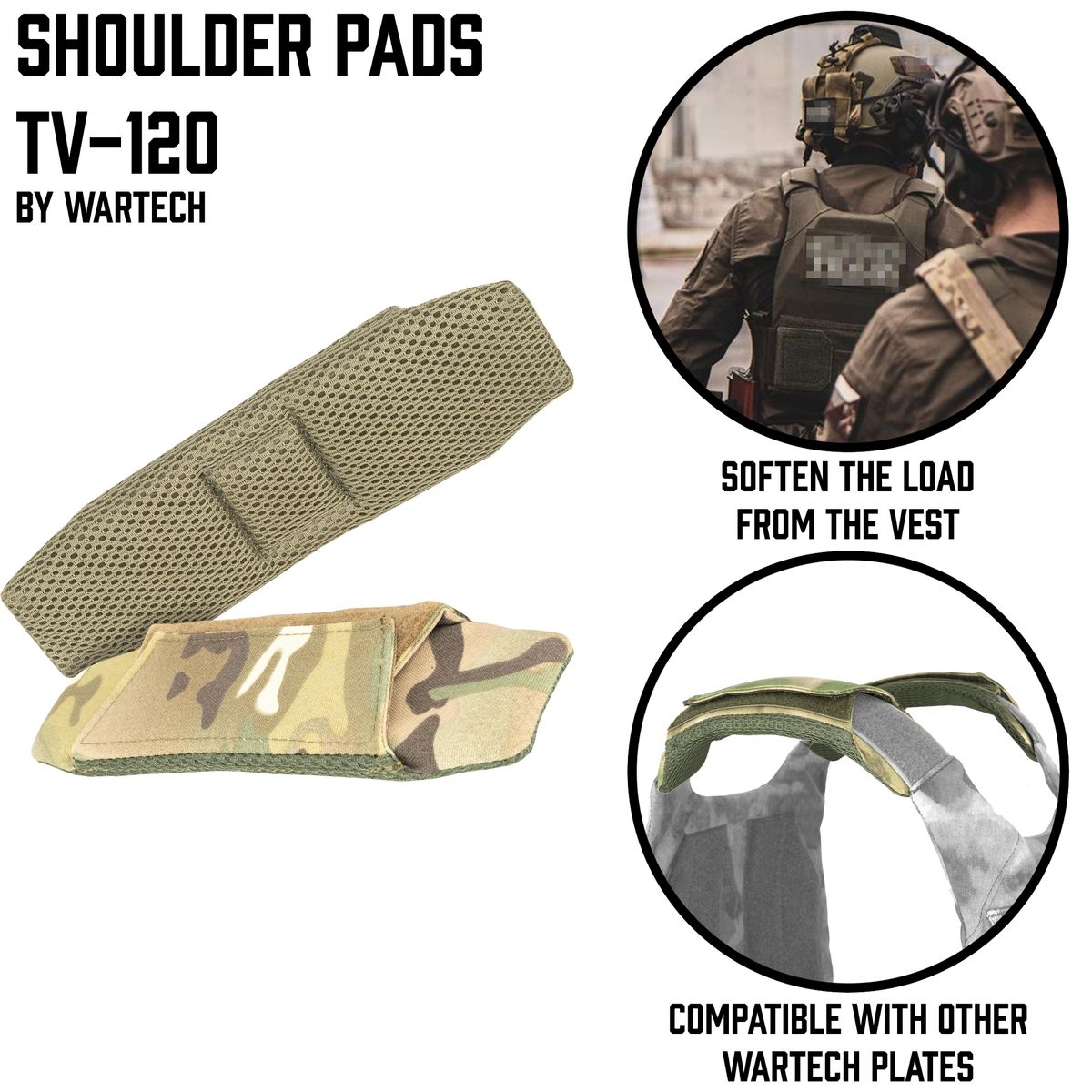 Shoulder Pads OBS TV-120 | Grey-shop