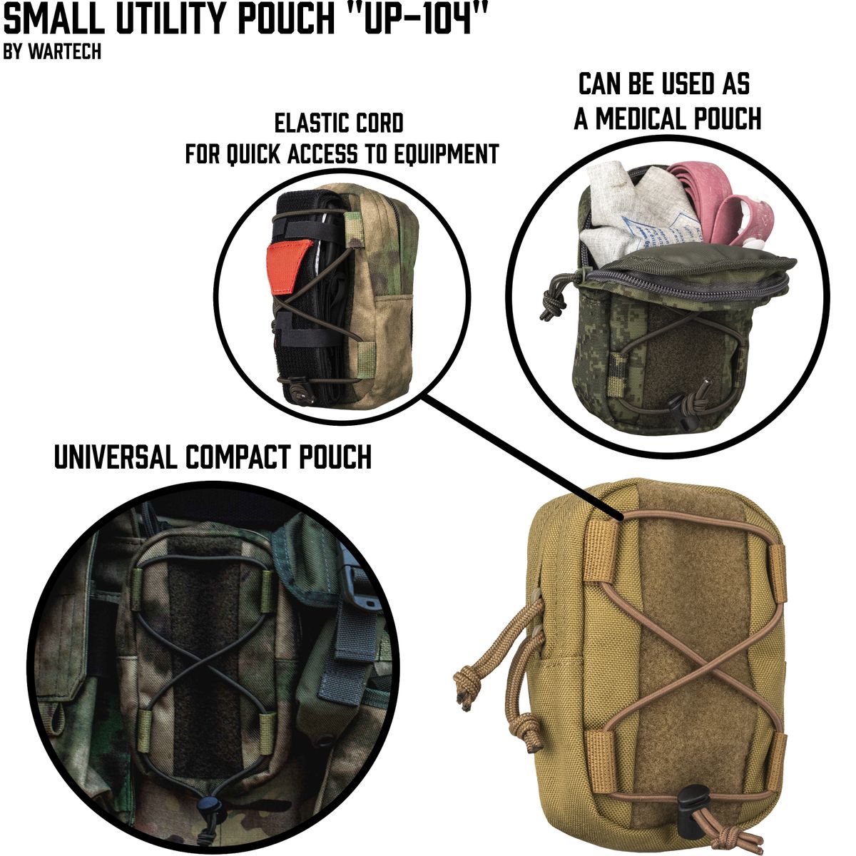 Utility Pouch Wartech UP-104 | Grey-shop